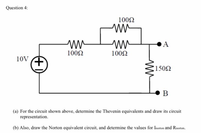 Solved (a) For the circuit shown above, determine the | Chegg.com