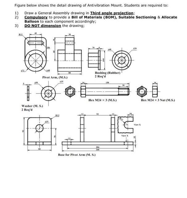 Figure below shows the detail drawing of | Chegg.com