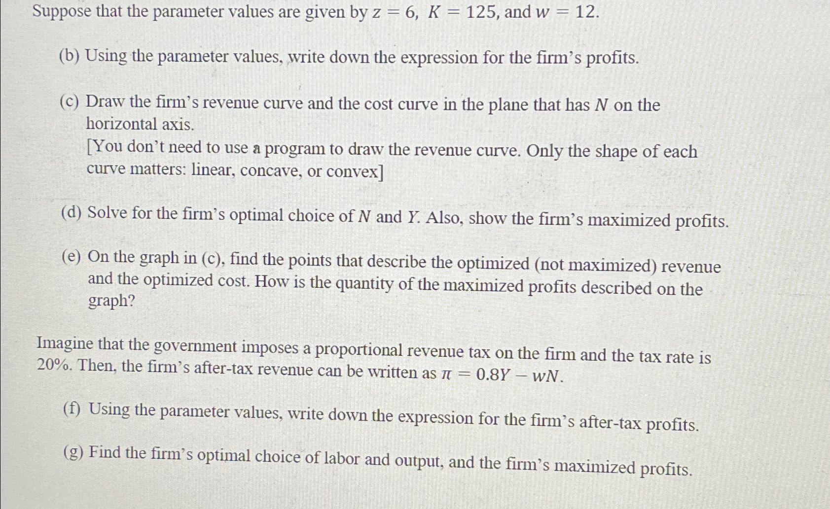 Solved Suppose that the parameter values are given by | Chegg.com