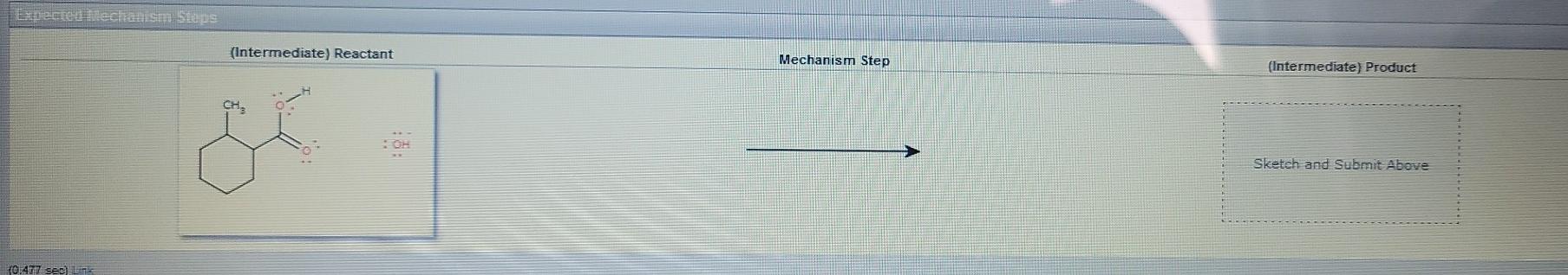 Solved Expected mechanism Siaps (Intermediate) Reactant | Chegg.com