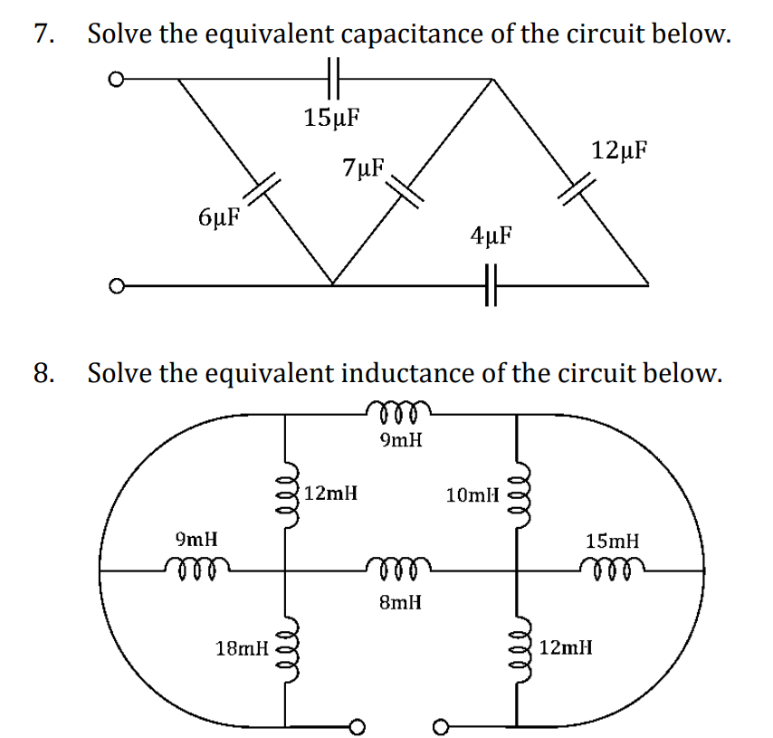 Solved Solve the equivalent capacitance of the circuit | Chegg.com
