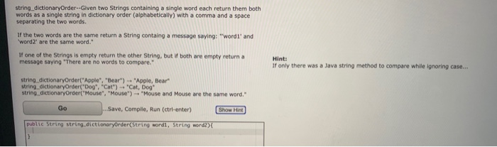 Solved (Using Java method — common mistake don’t call | Chegg.com