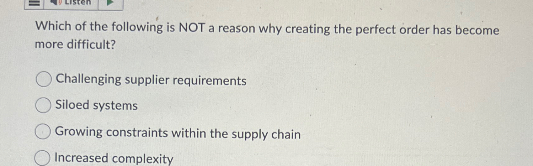 Solved Which of the following is NOT a reason why creating | Chegg.com