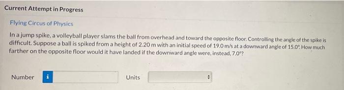 Solved Current Attempt in Progress Flying Circus of Physics | Chegg.com