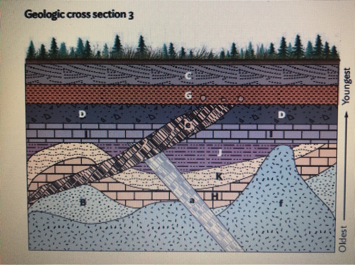 Solved (b) In geologic cross section 3 of Exercise 12.5, | Chegg.com