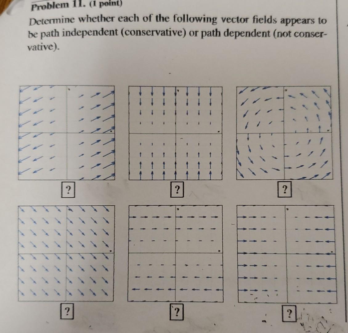 Solved Problem 11. (1 point) Determine whether each of the | Chegg.com