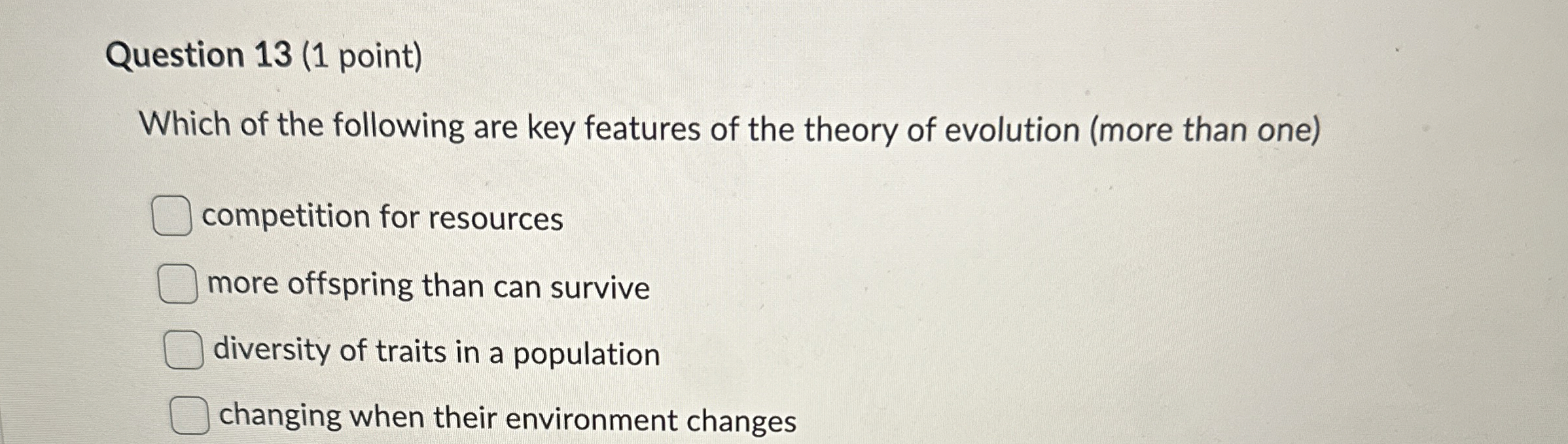 Solved Question 13 (1 ﻿point)Which of the following are key | Chegg.com