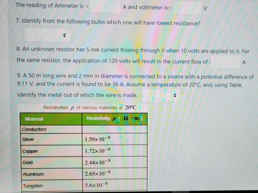 Solved Experiment No. 5. Verification of Ohm's Law Answer | Chegg.com