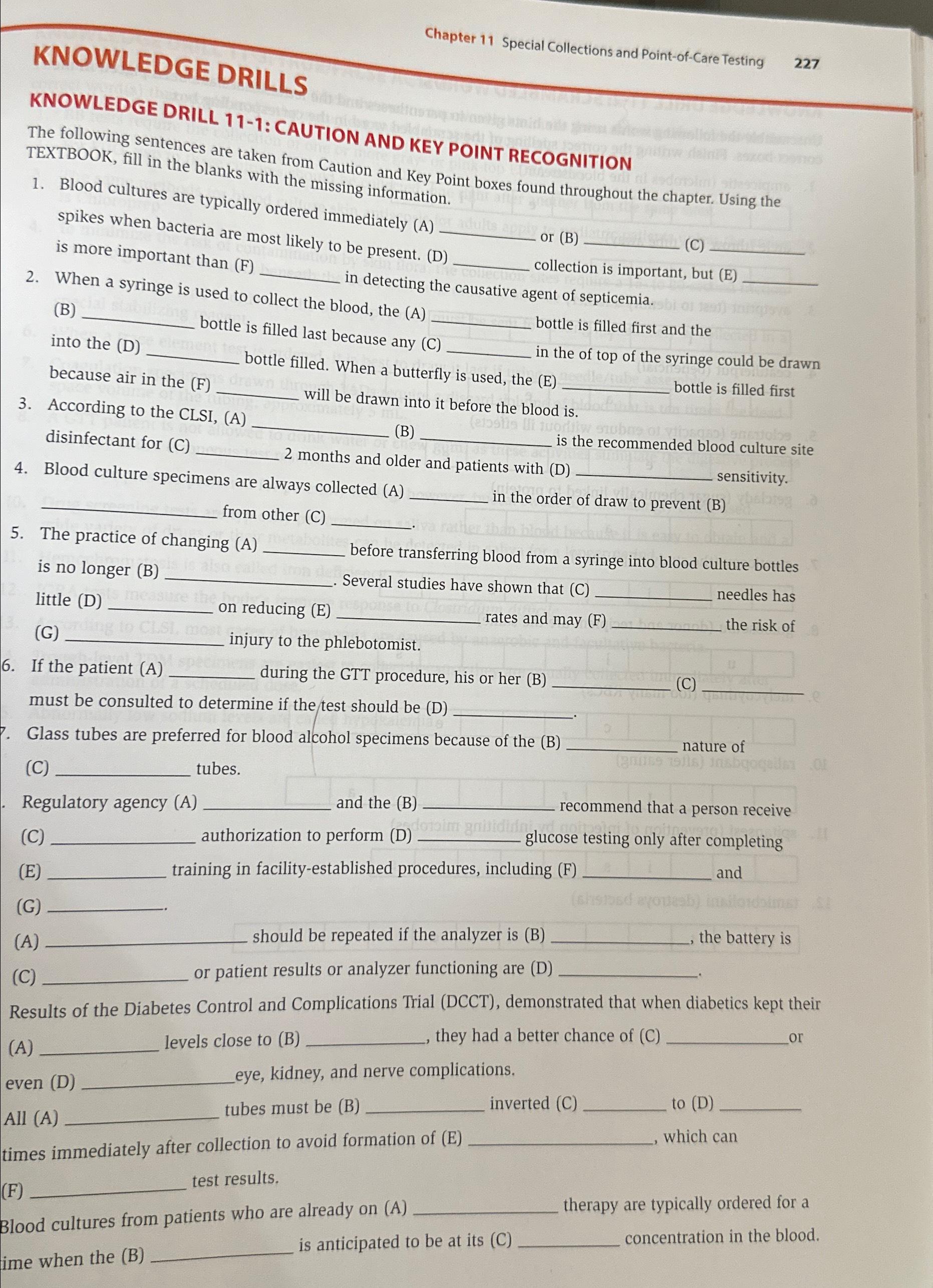 Solved Chapter 11 ﻿Special Collections and Point-of-Care | Chegg.com