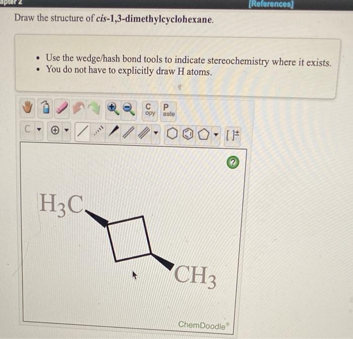 Solved (References) Draw the structure of | Chegg.com