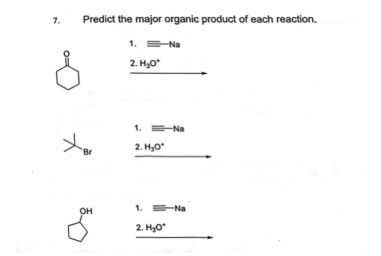 Solved Predict the major organic product of each reaction. | Chegg.com