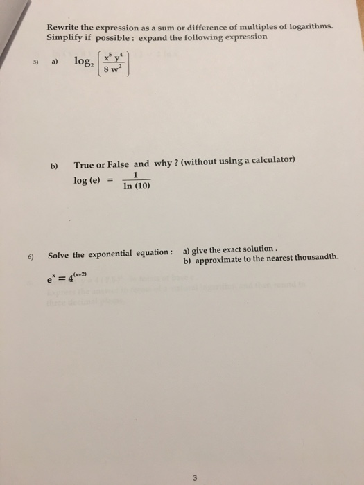 Solved Rewrite the expression as a sum or difference of | Chegg.com