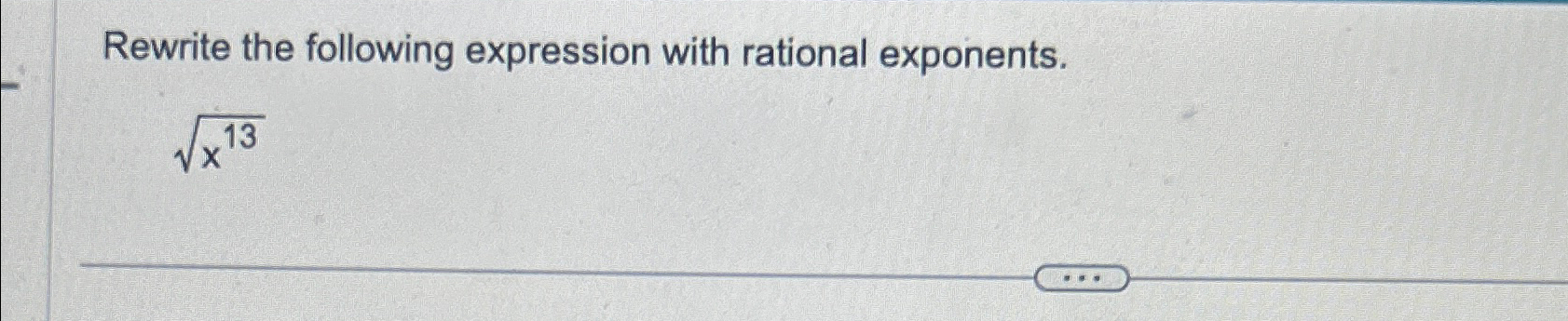 Solved Rewrite the following expression with rational | Chegg.com