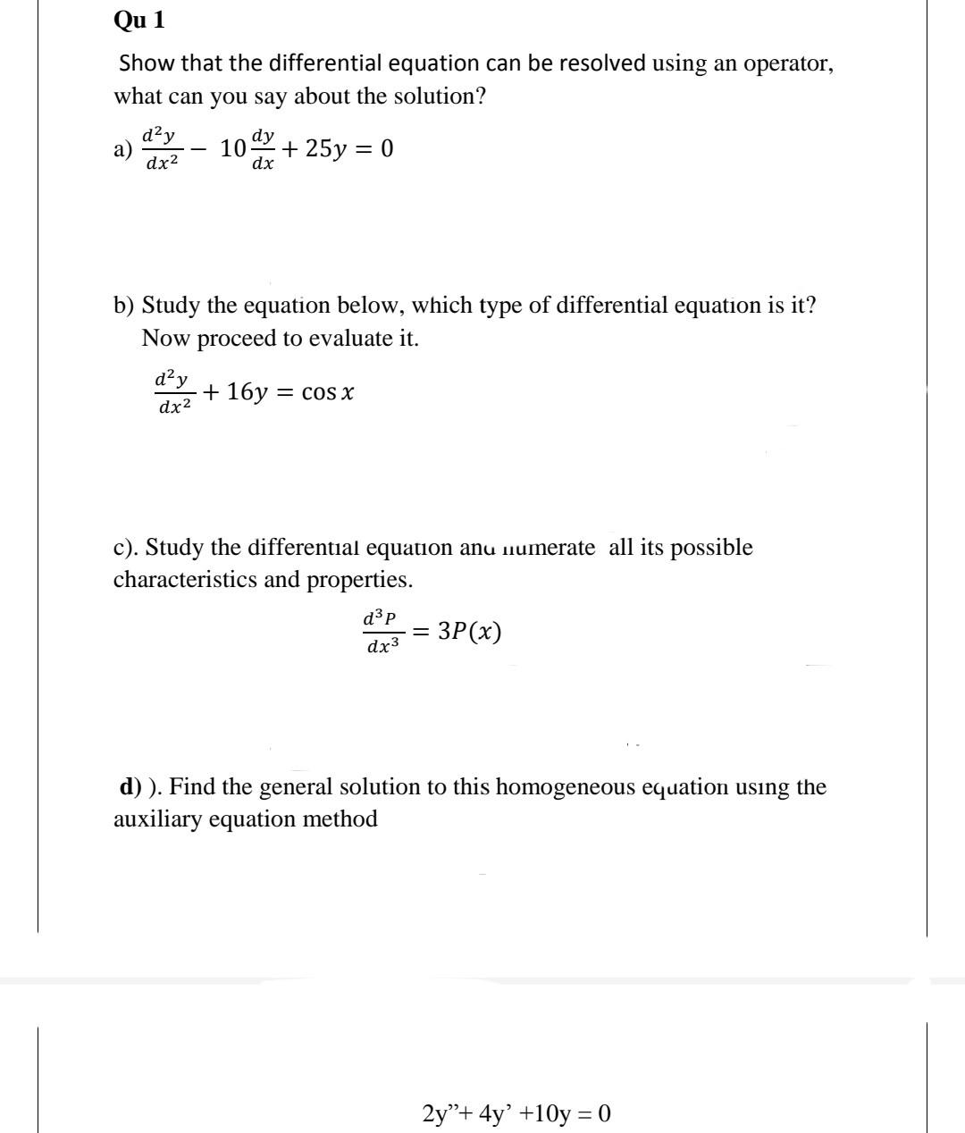 Solved Show that the differential equation can be resolved | Chegg.com