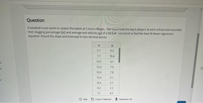 Solved A baseball scout wants to assess the talent at 5 | Chegg.com Solved A baseball scout wants to assess the talent at 5 | Chegg.com