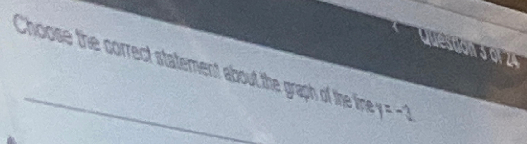 Solved Choose the correct statement about the graph of the | Chegg.com