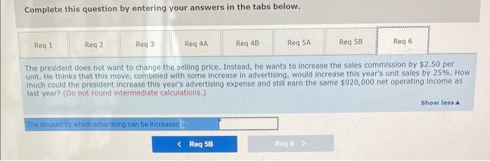 Solved Problem 5-23 (Algo) CVP Applications; Contribution | Chegg.com