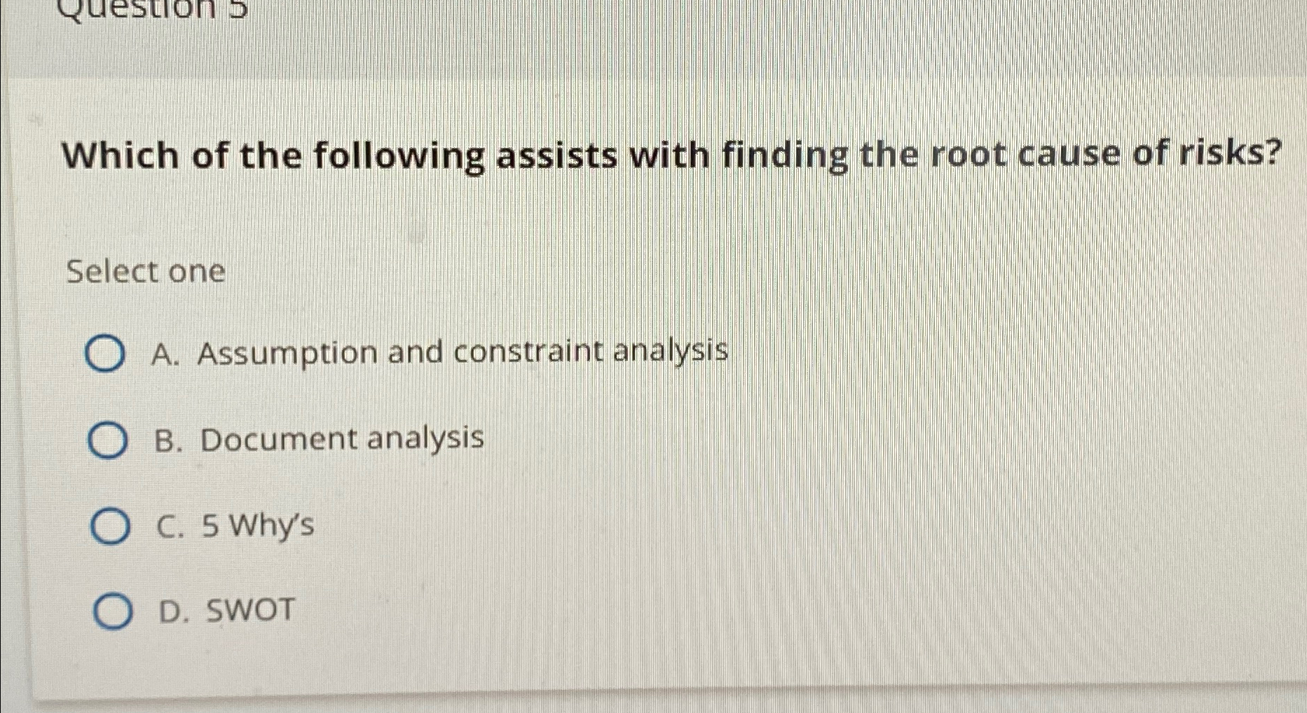 Solved Which of the following assists with finding the root | Chegg.com