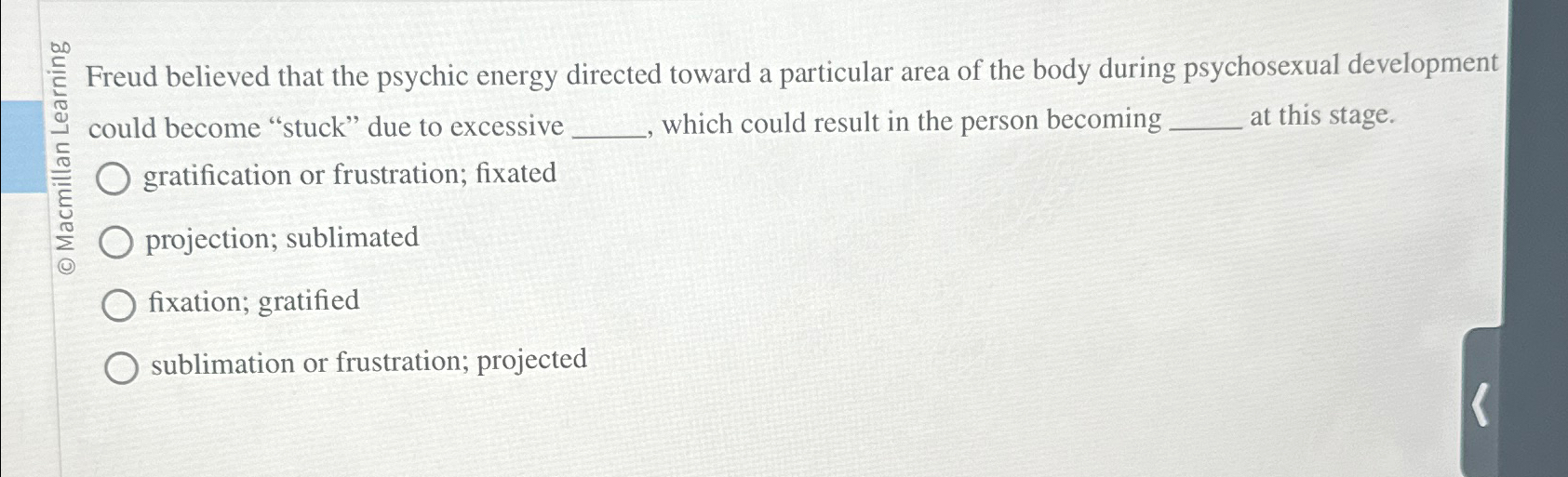 Solved Freud believed that the psychic energy directed | Chegg.com