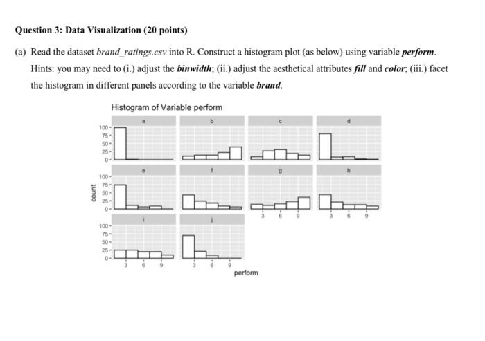 Question 3: Data Visualization (20 points) a) Read | Chegg.com