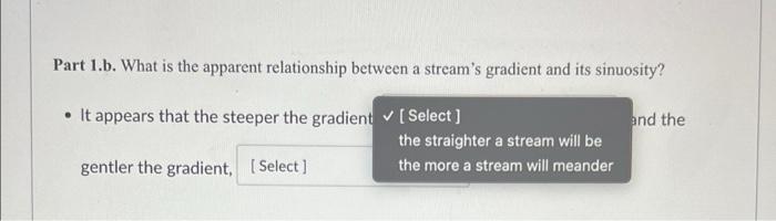 EXERCISE 11.2: Why Some Streams Meander but Others | Chegg.com