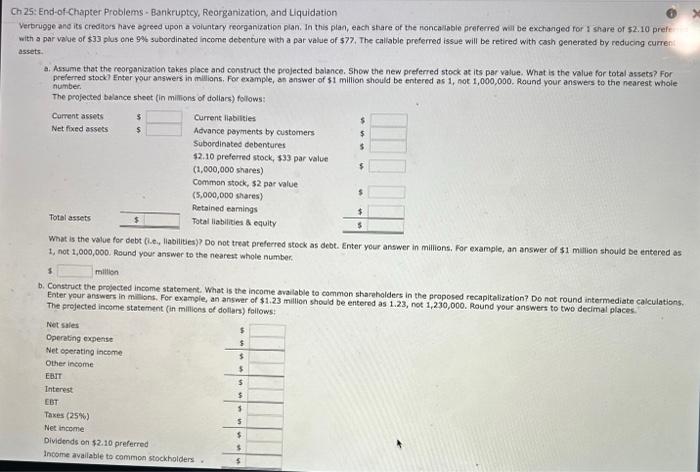 Solved 2. Problem 25-02 (Reorganization) Reorganlzation The | Chegg.com