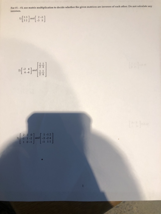 Solved For 11 - 13, use matrix multiplication to decide | Chegg.com