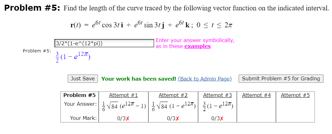 Solved pi {:)Enter your answer symbolically,as in these | Chegg.com