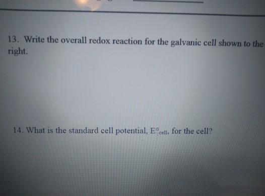 Solved Pt As Porous disk UMFN 1 M Fe! IMA 13. Write the | Chegg.com
