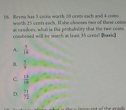 Solved Reyna has 5 ﻿coins worth 10 ﻿cents each and 4 ﻿coins | Chegg.com
