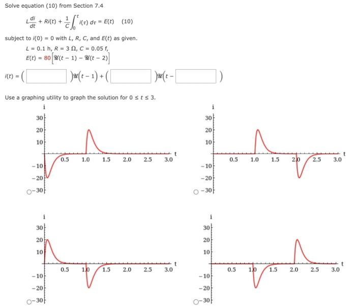 Solved Solve Equation 10 From Section 7 4