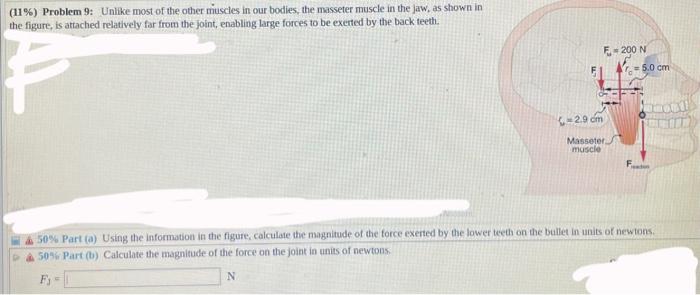 Solved (11\%) Problem 9: Unlike most of the other muscles in | Chegg.com