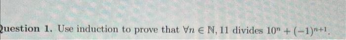 Solved Use induction to prove that, for all n in natural | Chegg.com
