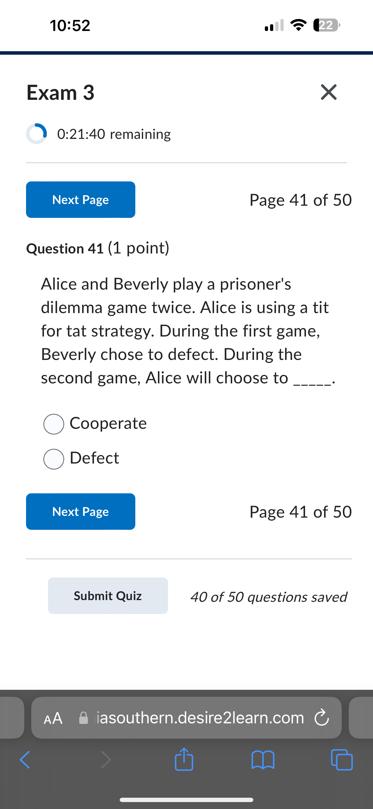 Solved 10:5222Exam 30:21:40 remainingPage 41 of 50Question | Chegg.com Solved 10:5222Exam 30:21:40 remainingPage 41 of 50Question | Chegg.com