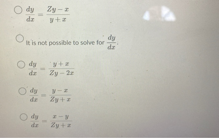 Solved The following equation Zy2 + 2xy = 22 describes a | Chegg.com