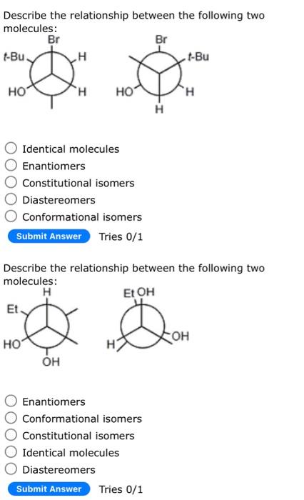 Solved Describe the relationship between the following two | Chegg.com