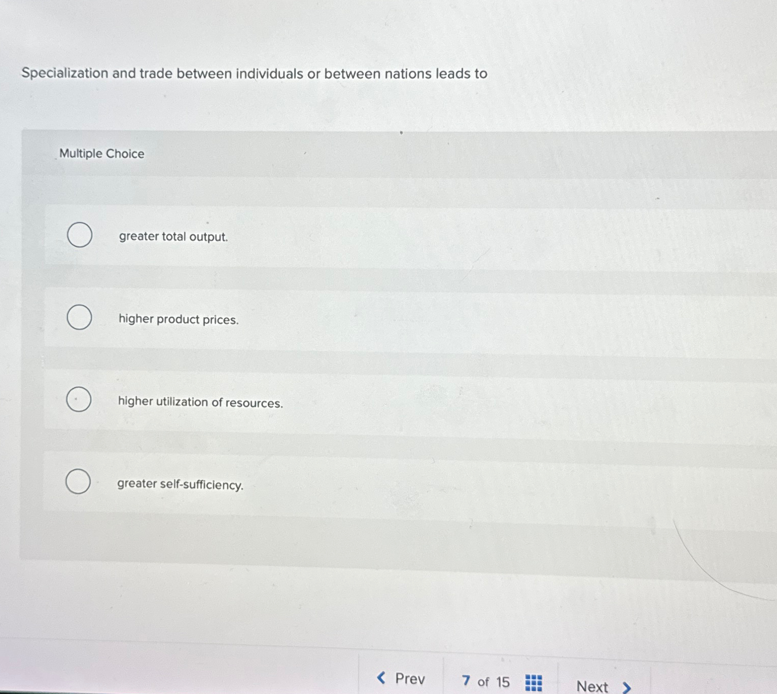 Solved Specialization and trade between individuals or | Chegg.com