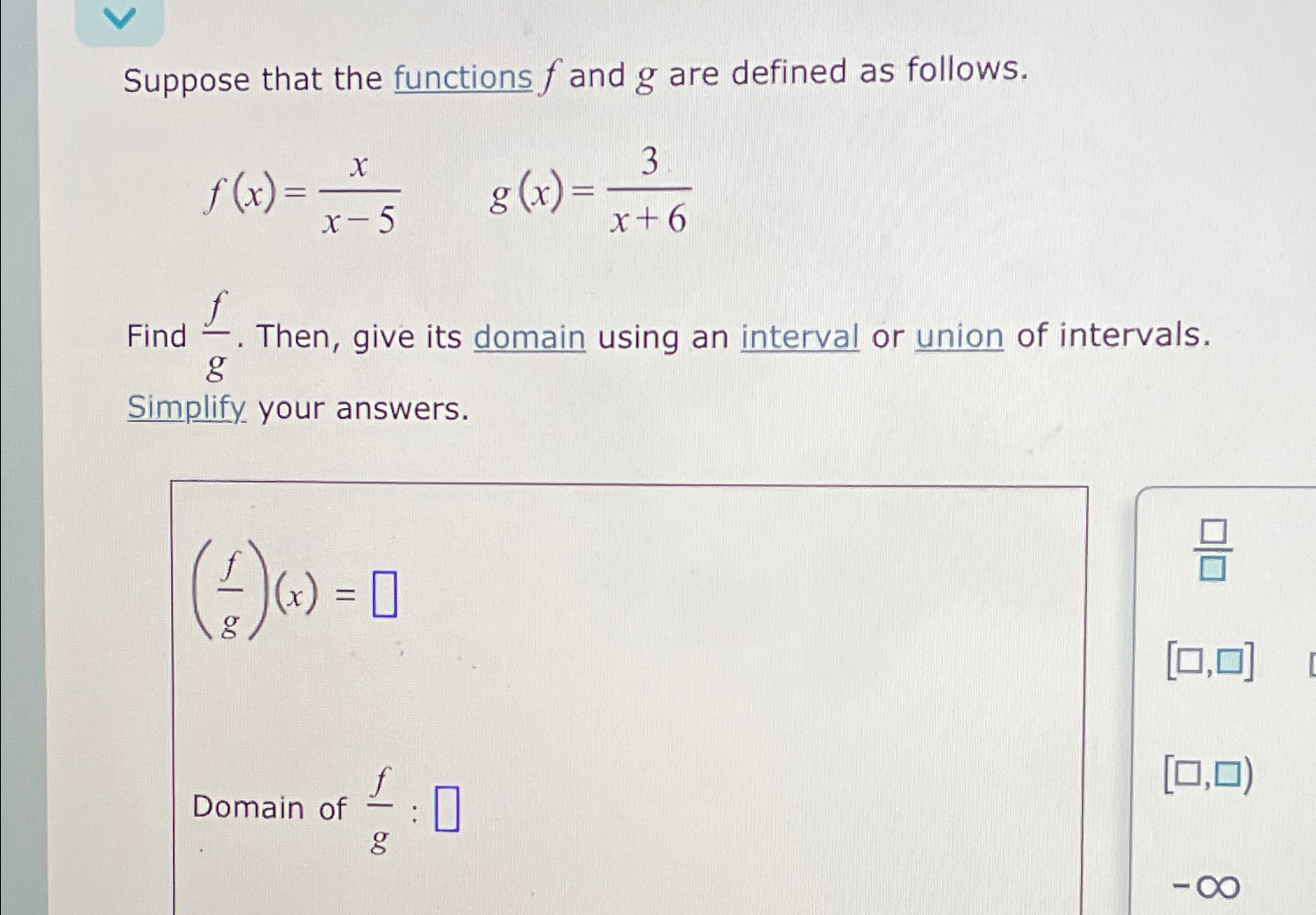 Solved Suppose that the functions f ﻿and g ﻿are defined as | Chegg.com