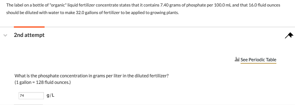Solved 2nd ﻿attemptWhat is ﻿the phosphate concentration in | Chegg.com