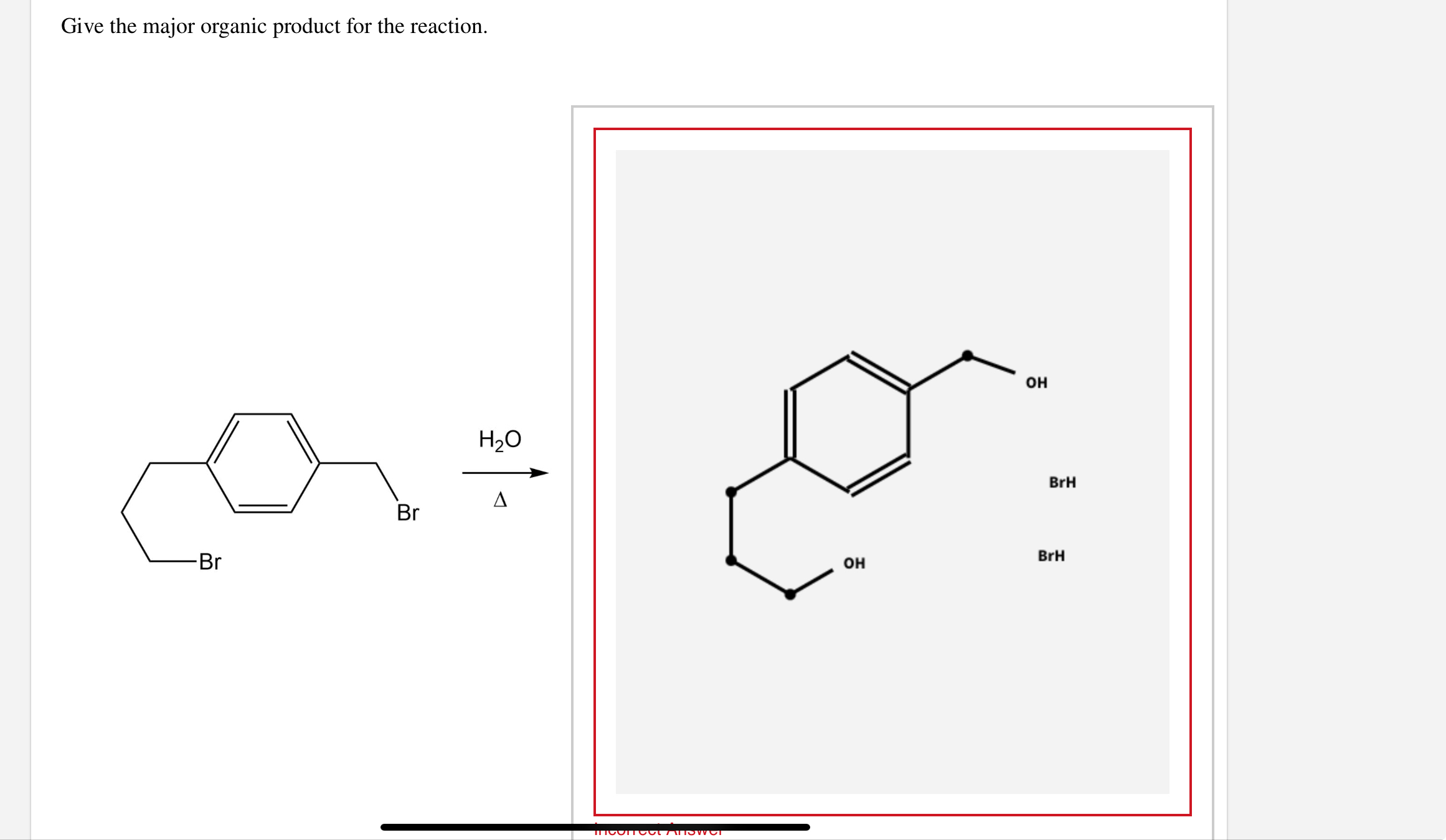 Solved by an EXPERT Give the major organic product for the reaction. | Chegg.com