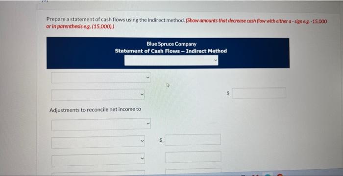 Solved Presented here are the financial statements of Blue | Chegg.com