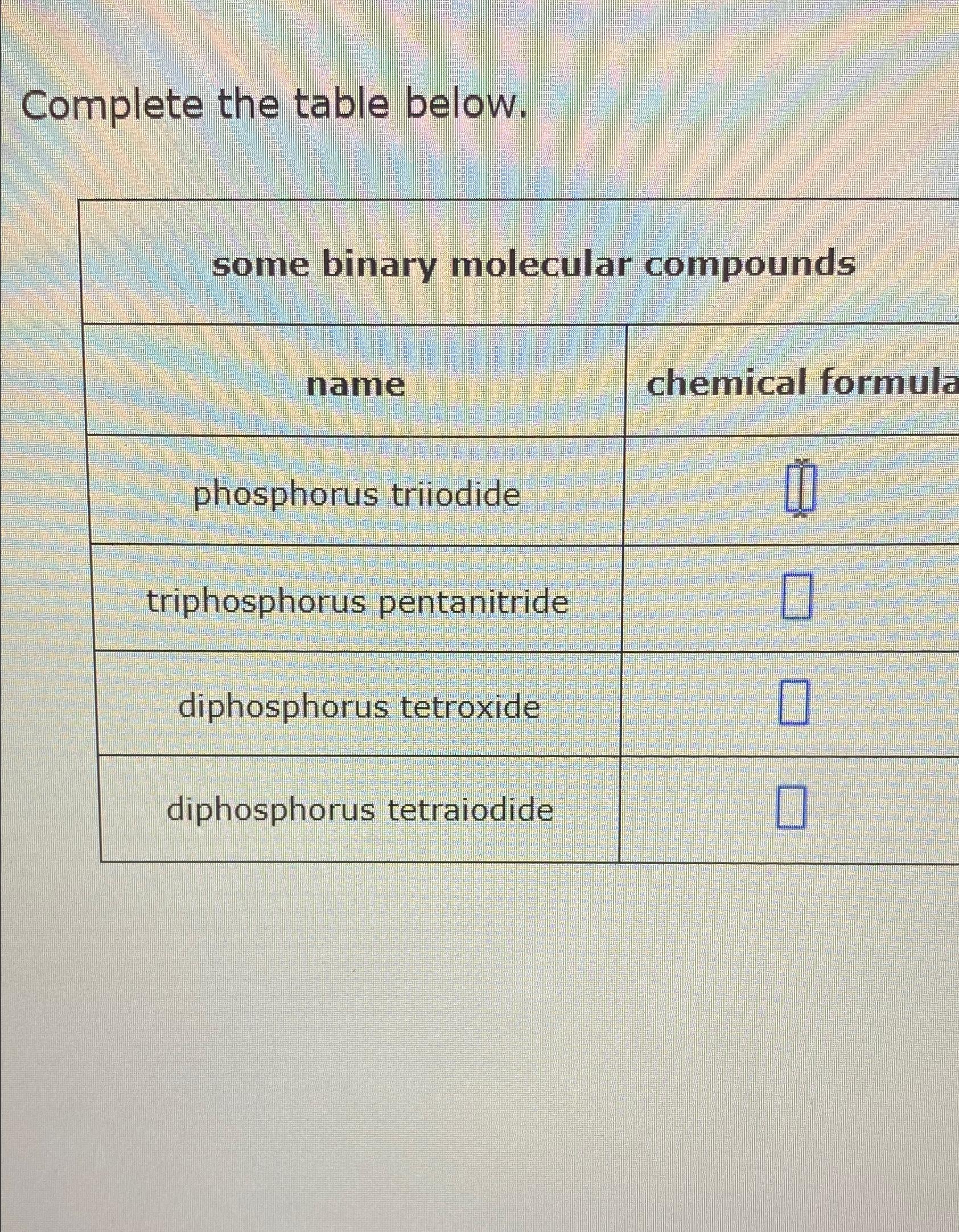Solved Complete the table below.\table[[some binary | Chegg.com