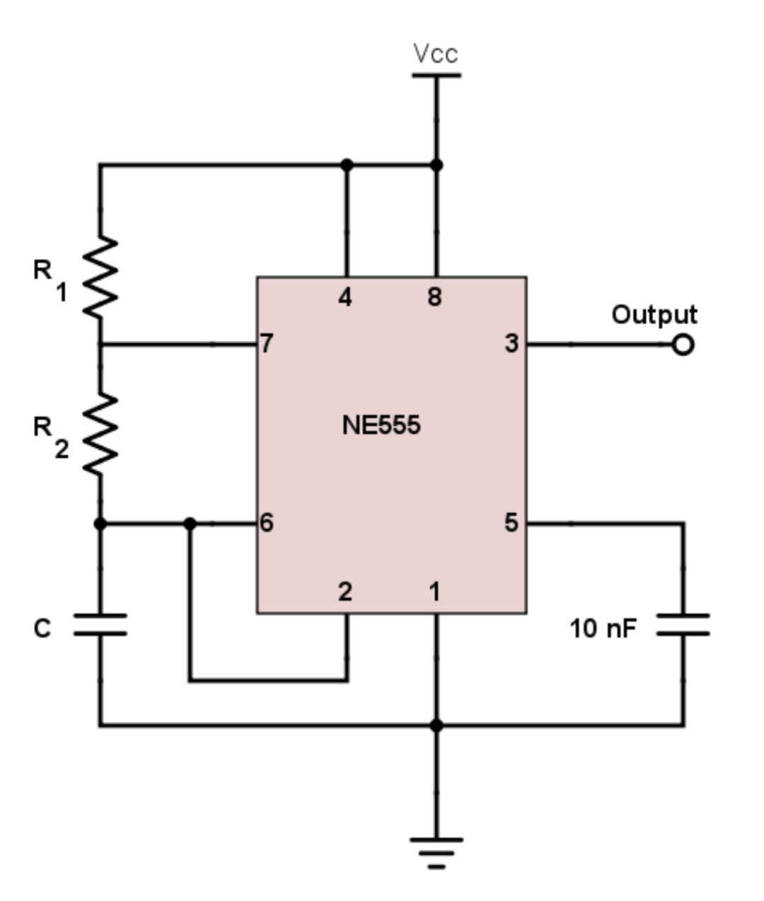 Solved Please teach me a circuit that uses the 555 timer IC | Chegg.com