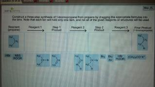 Solved Construct a three-step synthesis of 1-bromopropane | Chegg.com