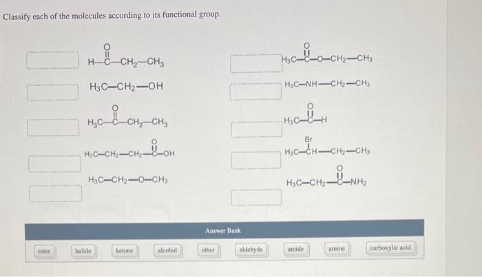 Solved Classify each of the molecules according to its | Chegg.com