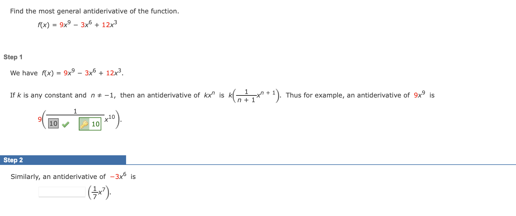 Solved Find The Most General Antiderivative Of The