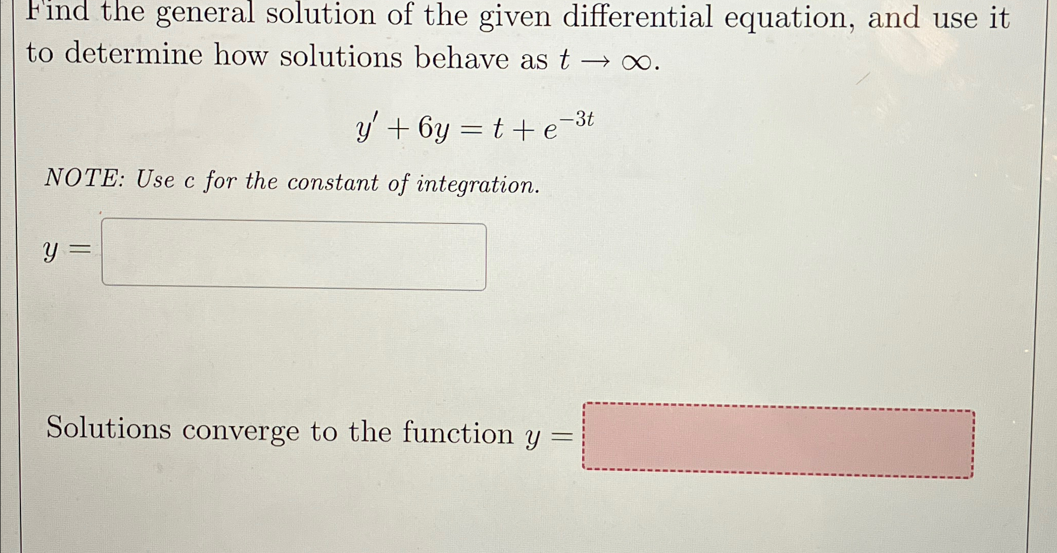Solved Find the general solution of the given differential | Chegg.com