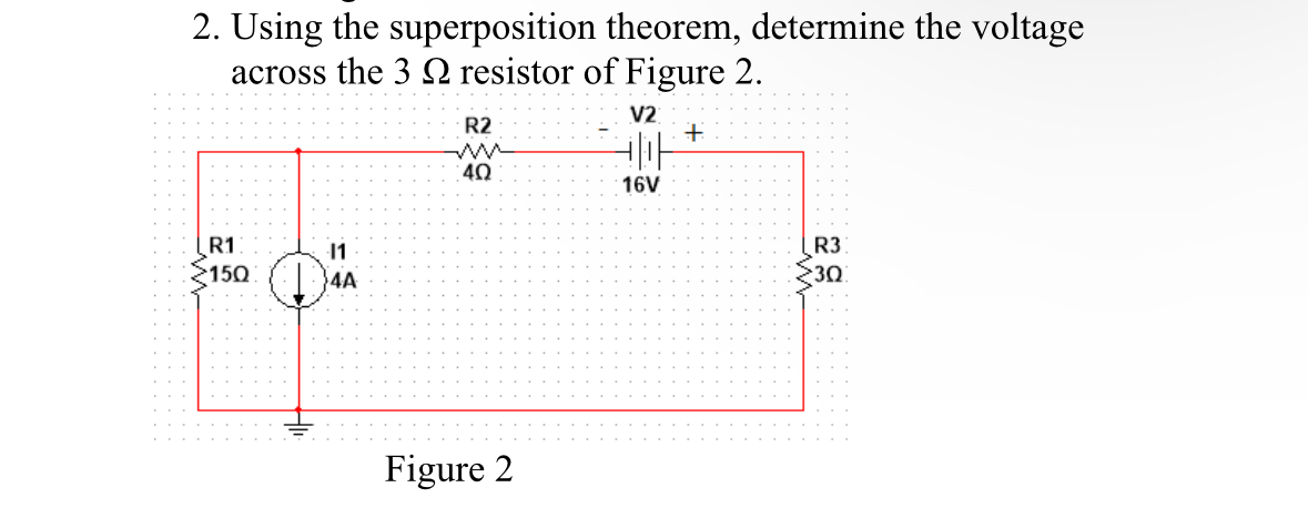 Solved Using the superposition theorem, determine the | Chegg.com