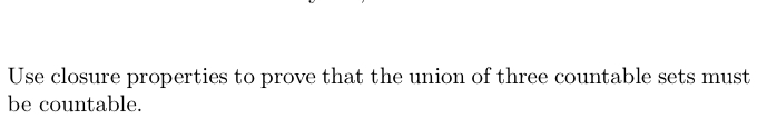 Solved Use closure properties to prove that the union of | Chegg.com