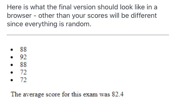 Solved Creating a Score Calculation Script We were asked to | Chegg.com